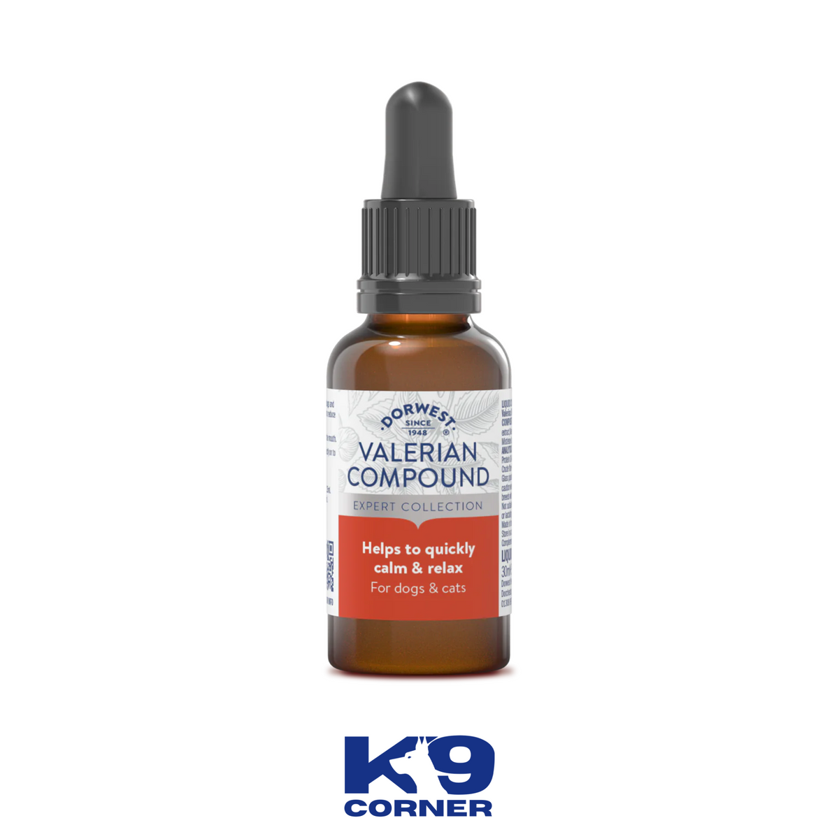 Dorwest Valerian Compound – Fast Calming Drops for Pets – K9 Corner